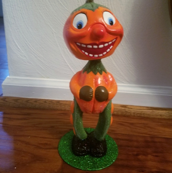 Ino Schaller | Holiday | Nwt Ino Schaller Bobble Pumpkin Head Halloween ...